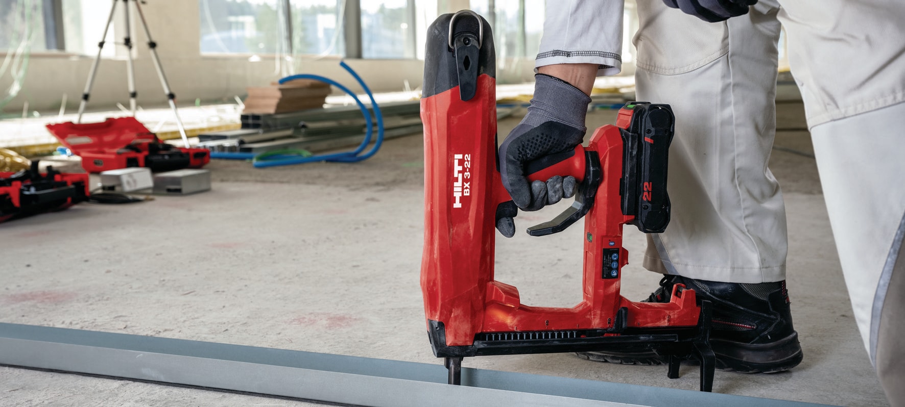 BX 3-22 Cordless Concrete Nailer Battery Actuated Direct, 49% OFF