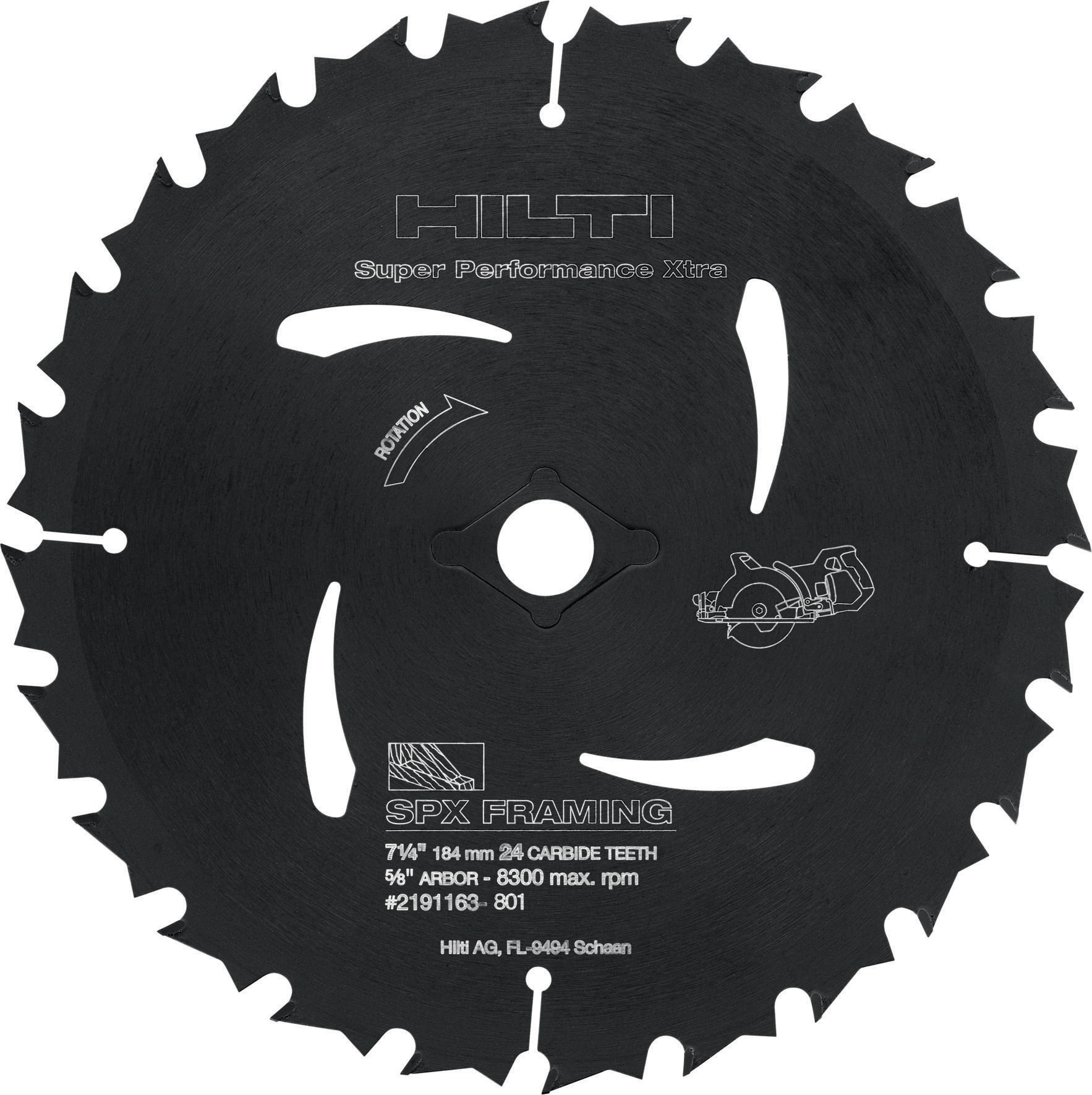Wood framing circular saw blade - Saw blades - Hilti Canada