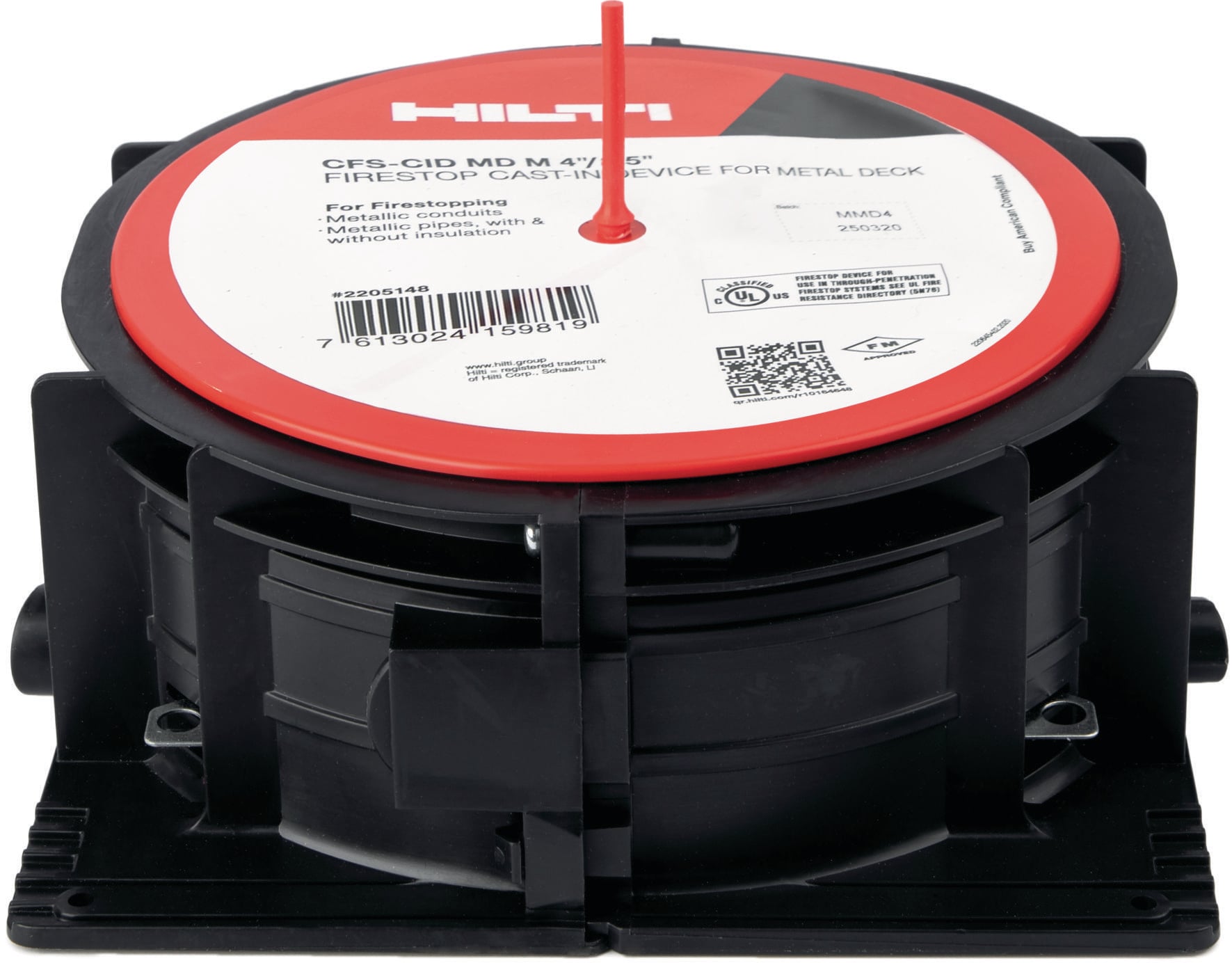 CFS-CID MD M cast-in firestop sleeve for metal decks - Firestop devices ...