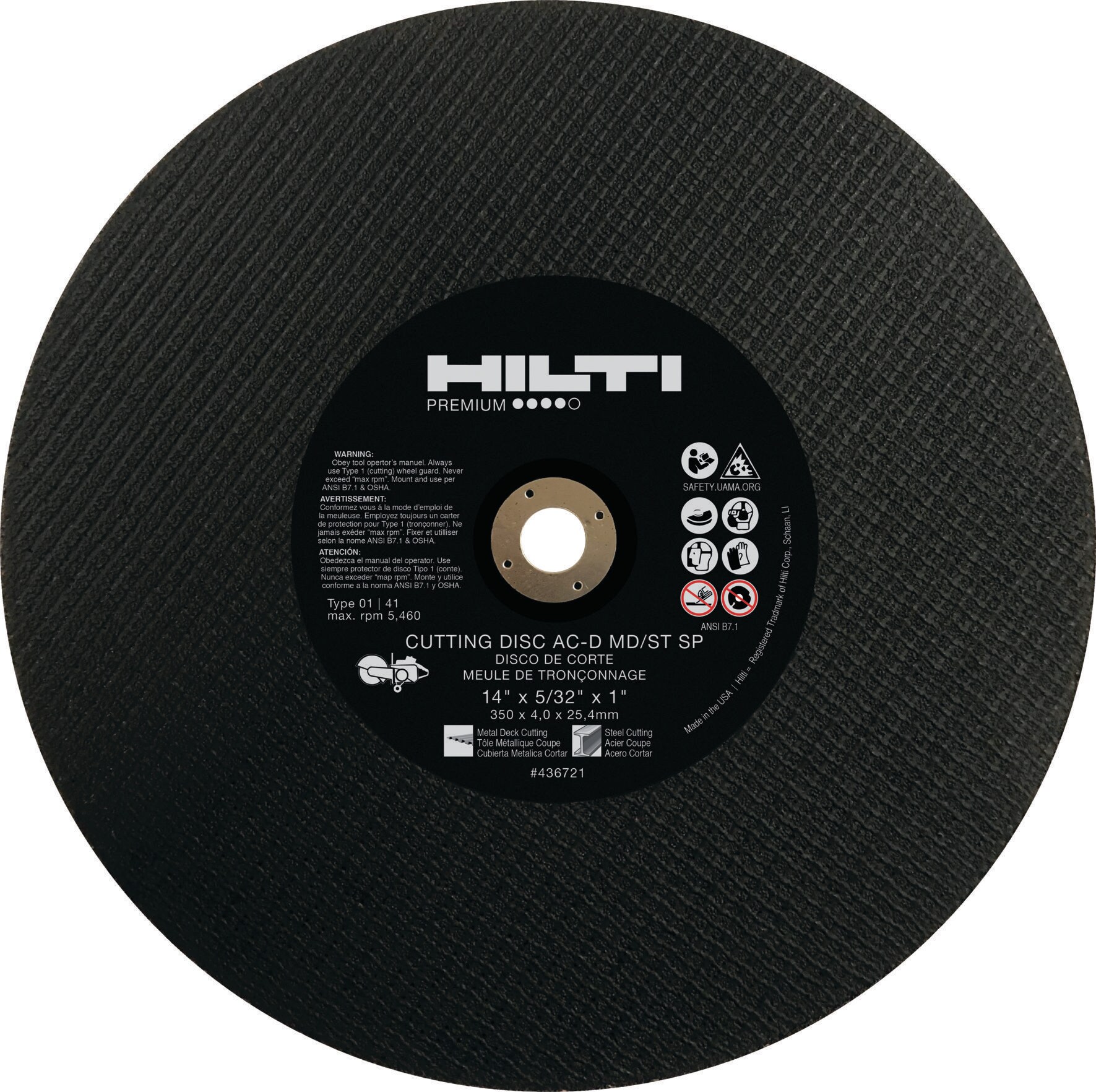 AC-D MD - Metal Deck cutting disc - Abrasives - Hilti Canada