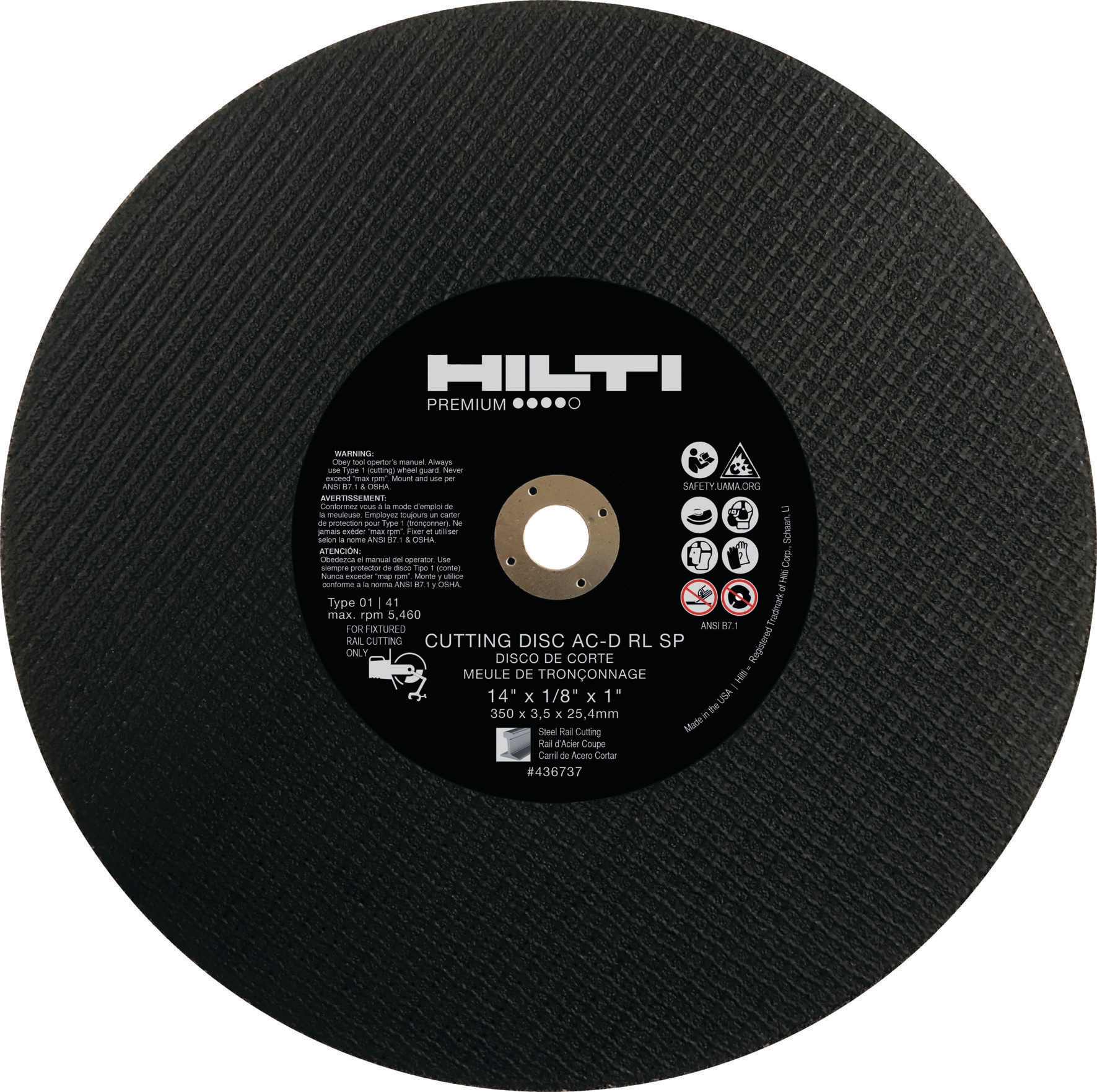 AC-D RL Rail cutting disc - Abrasives - Hilti Canada