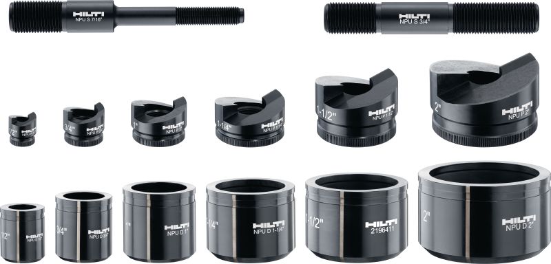 Matrices de poinçon NPU (1/2 po à 2 po) - Matrice défonçable - Hilti Canada